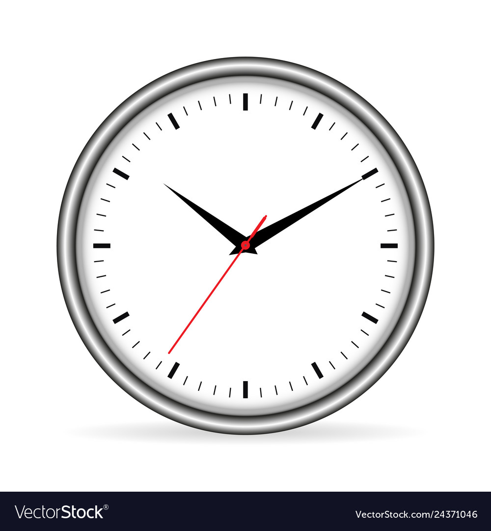 Time with shadow Royalty Free Vector Image - VectorStock