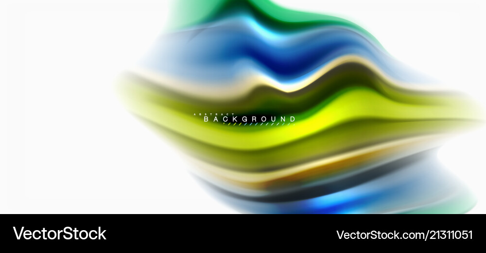 Fluid liquid mixing colors concept on light grey Vector Image
