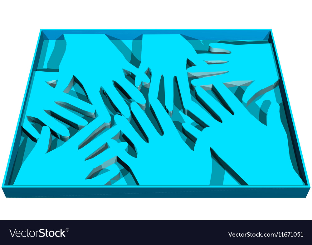 Human abstract hands Royalty Free Vector Image