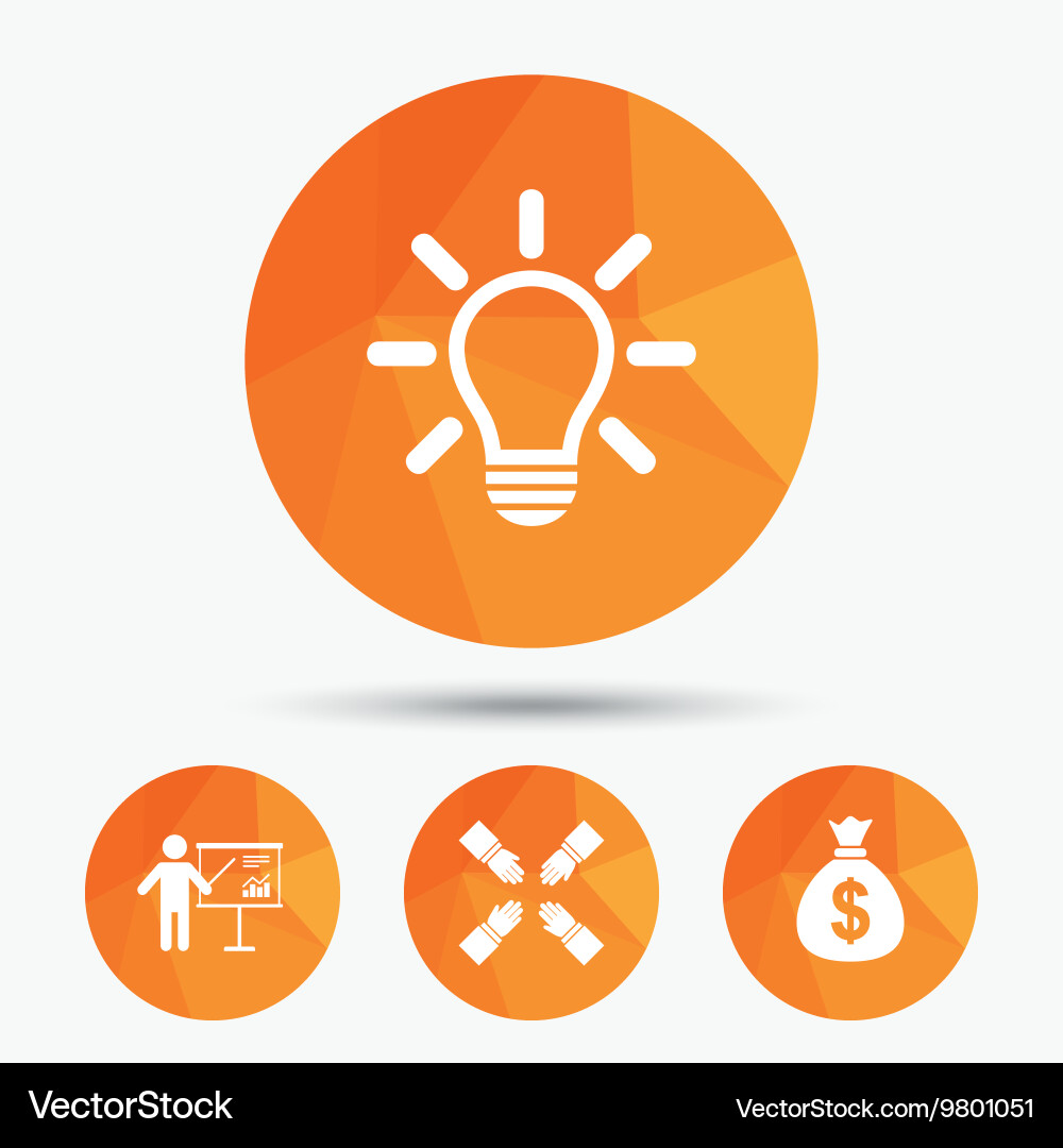 Presentation billboard dollar cash money Vector Image