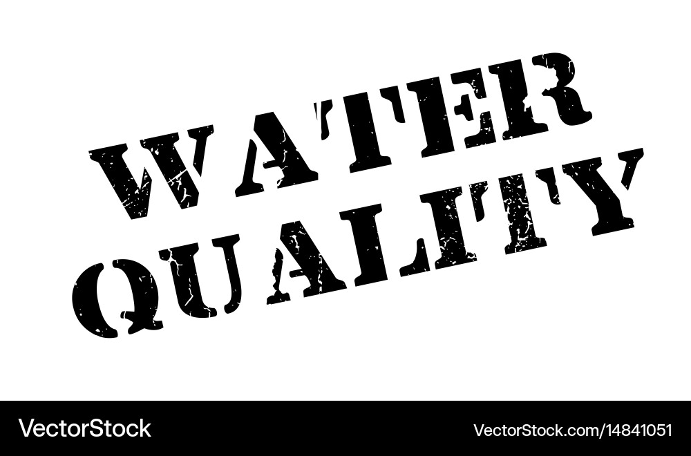 Water quality rubber stamp Royalty Free Vector Image