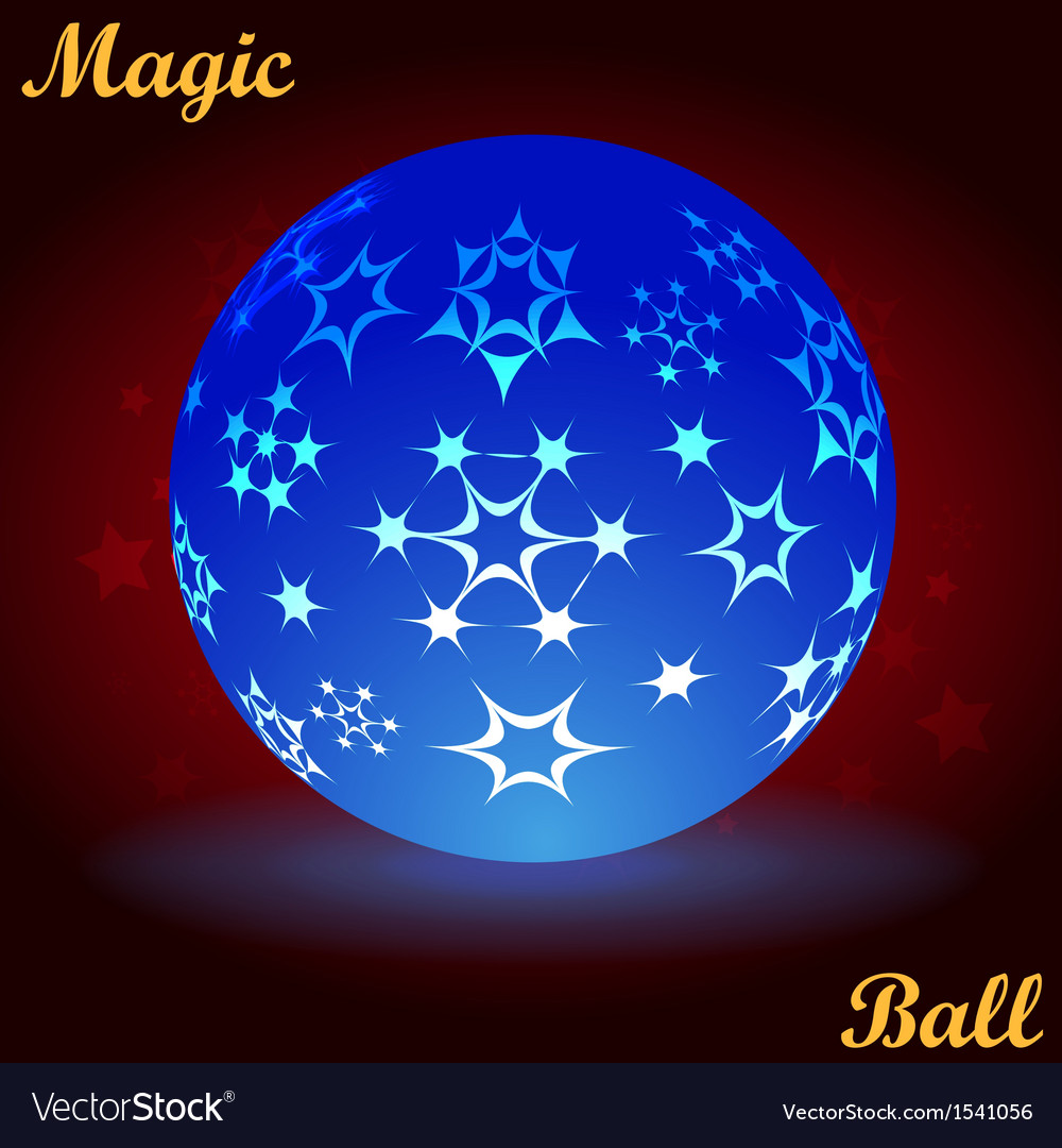 Magic ball Royalty Free Vector Image - VectorStock