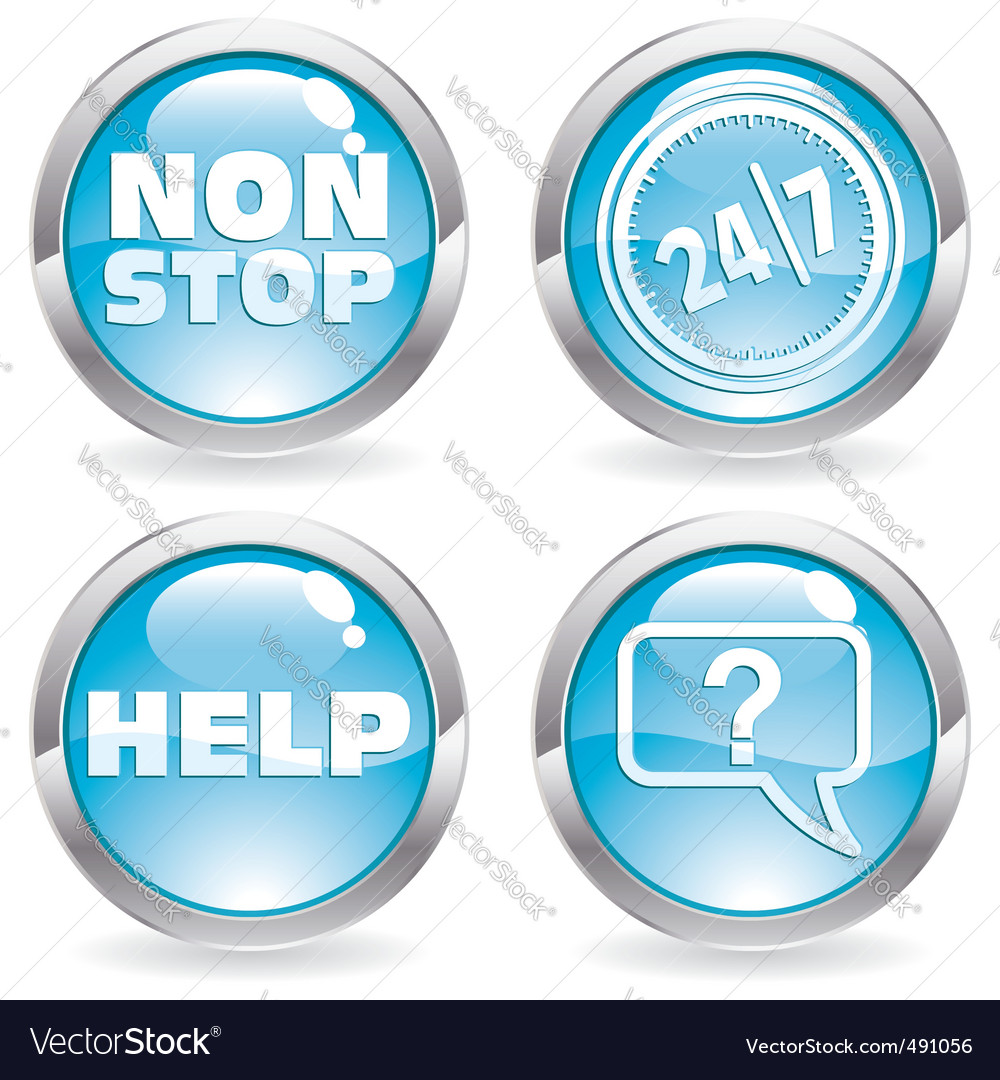 Time buttons Royalty Free Vector Image - VectorStock