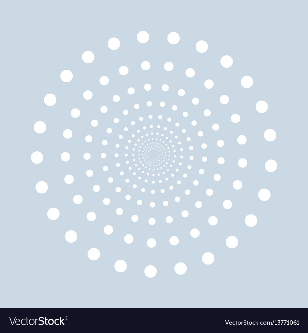 Abstract dotted shape design element Royalty Free Vector