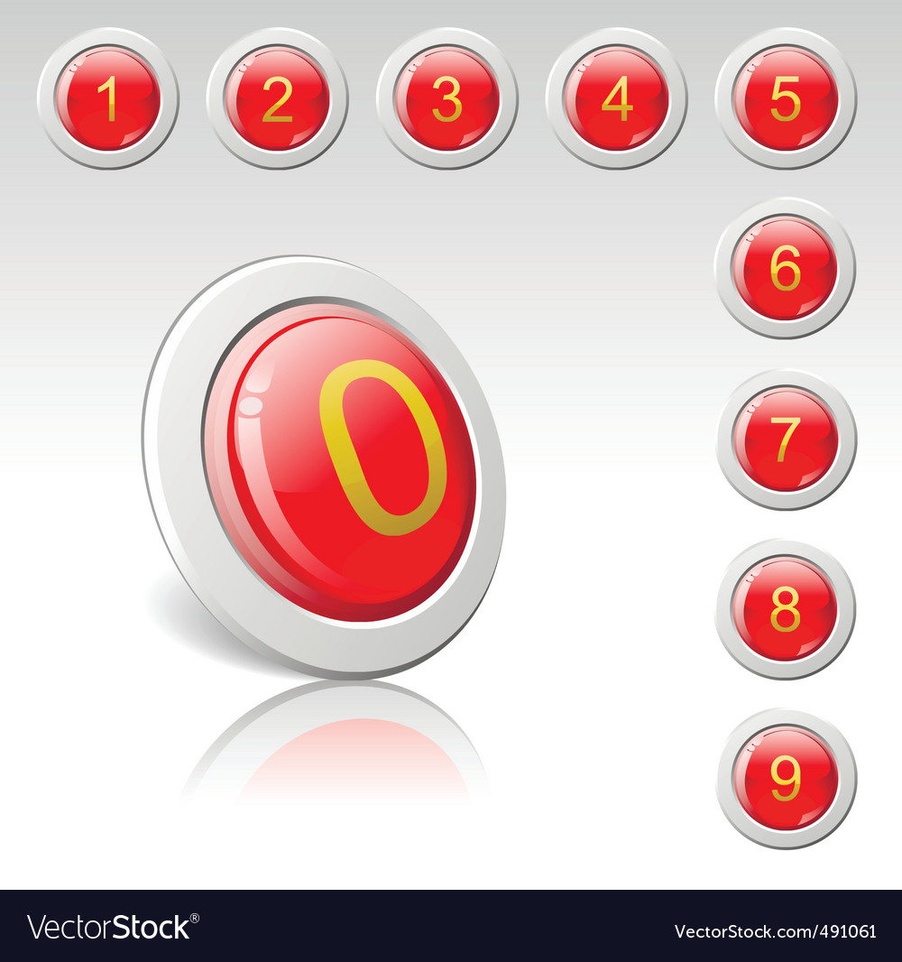 Digits Royalty Free Vector Image - VectorStock