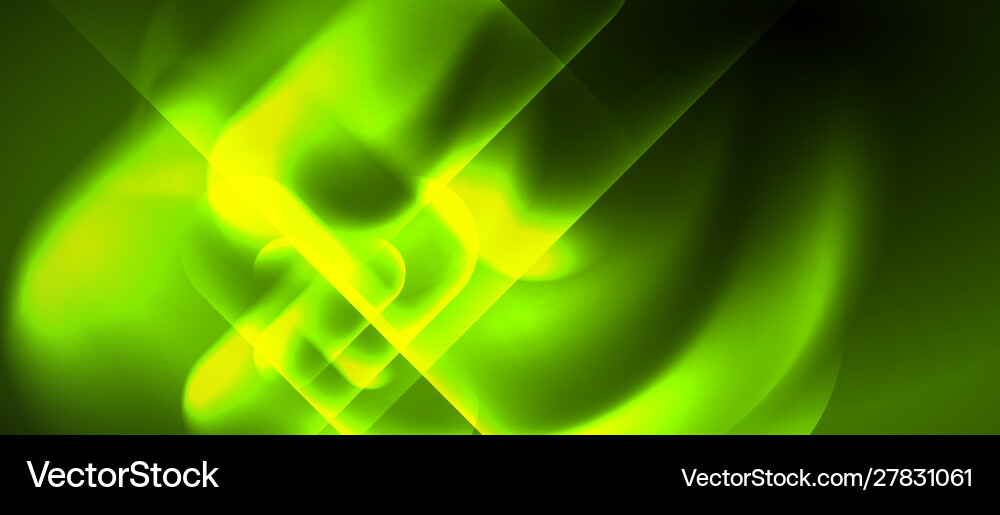 Neon glowing techno lines blue hi-tech futuristic Vector Image
