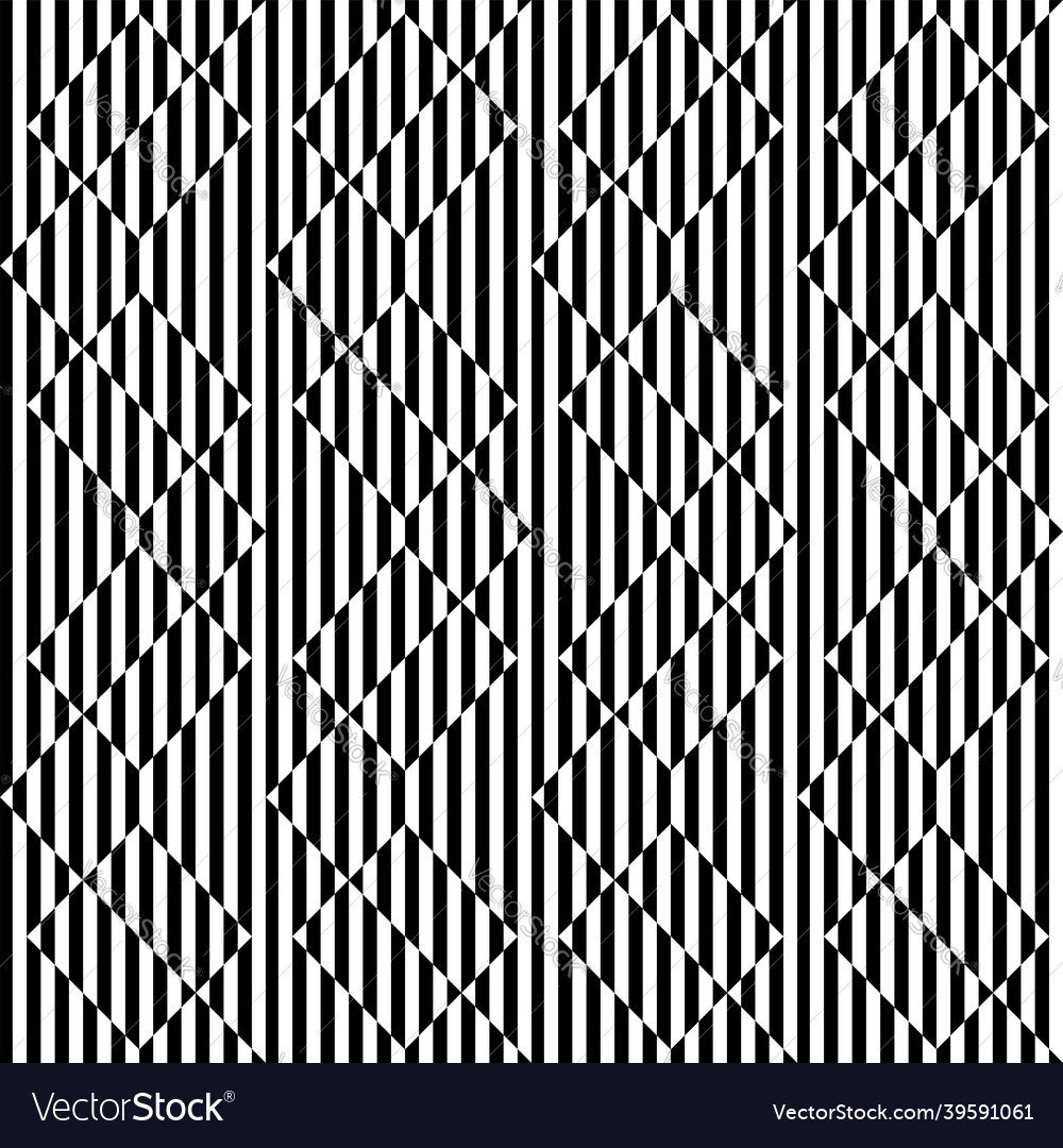 Seamless op art pattern Royalty Free Vector Image