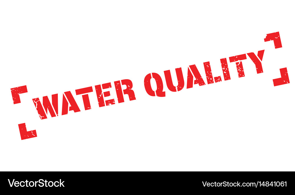 Water quality rubber stamp Royalty Free Vector Image