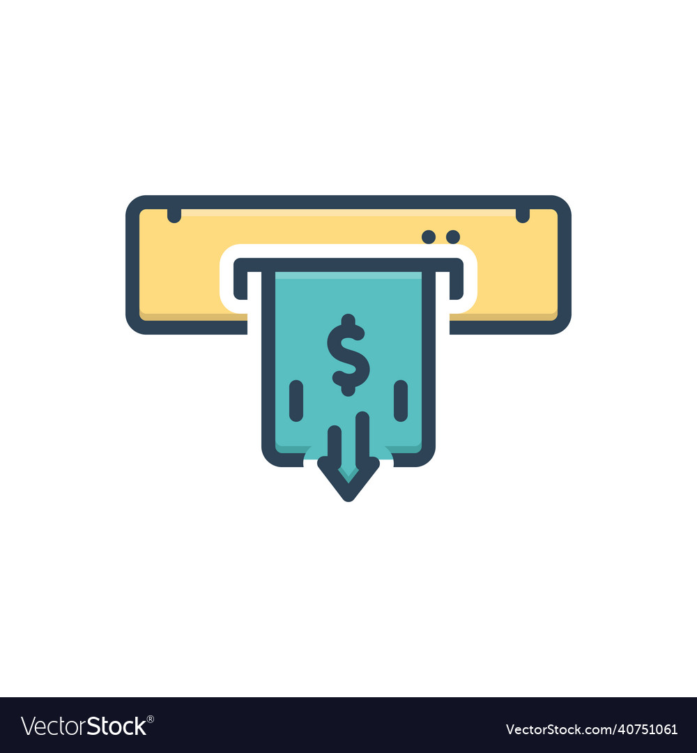 Withdraw Royalty Free Vector Image - VectorStock