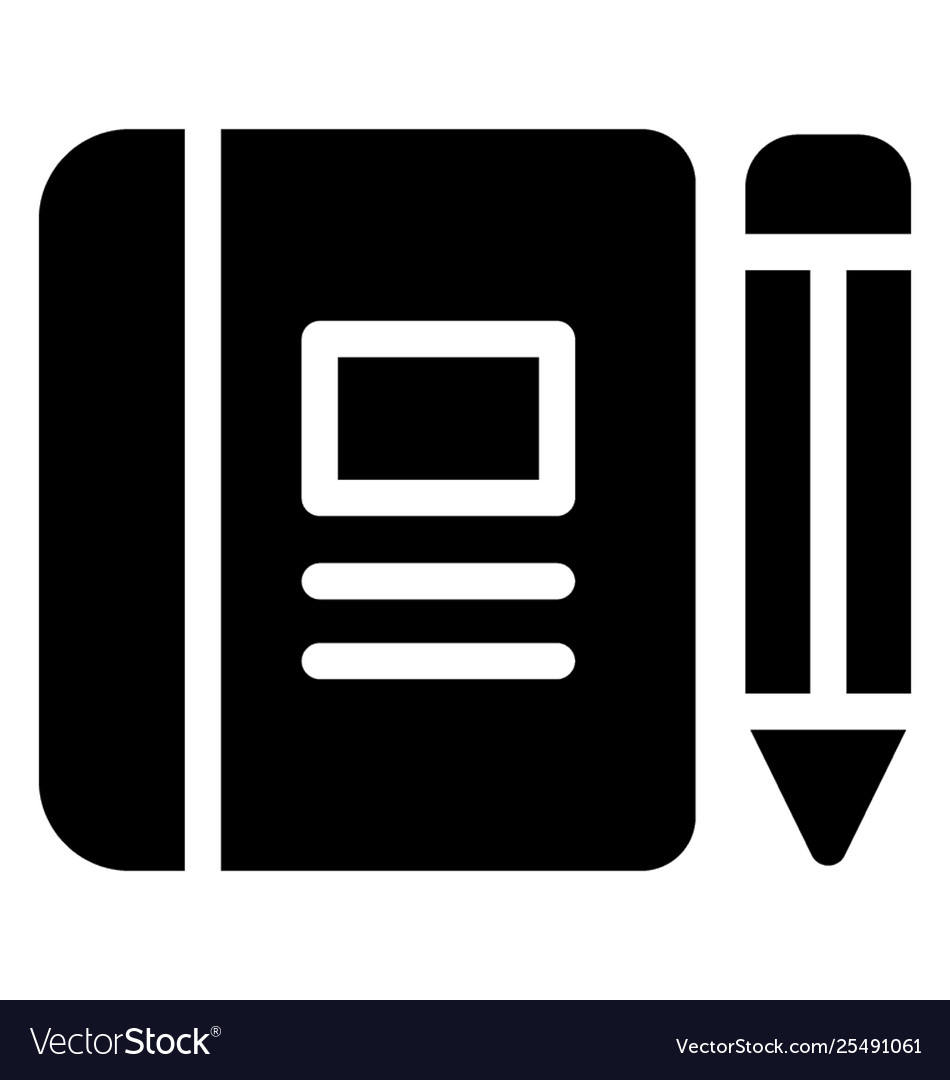 Workbook Royalty Free Vector Image - VectorStock