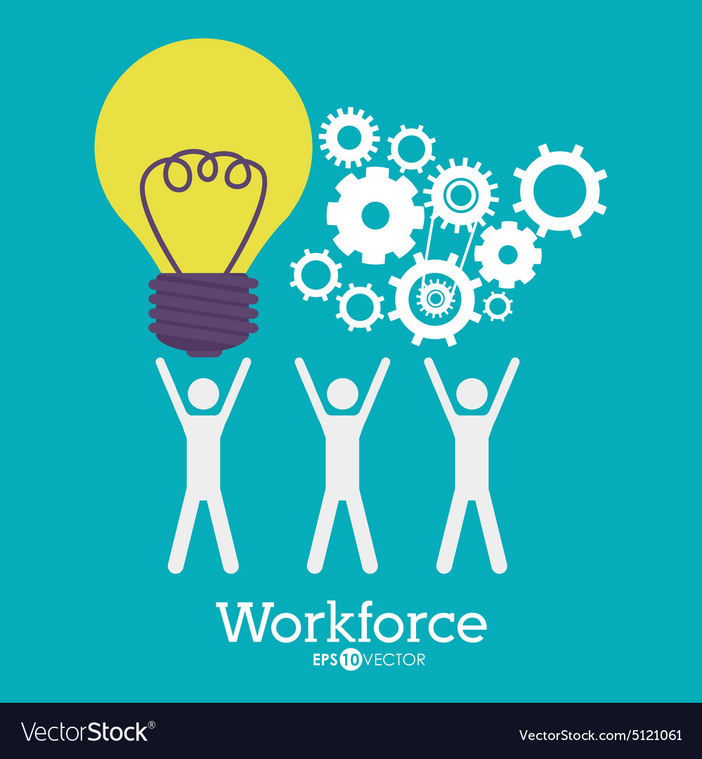 Workforce design Royalty Free Vector Image - VectorStock