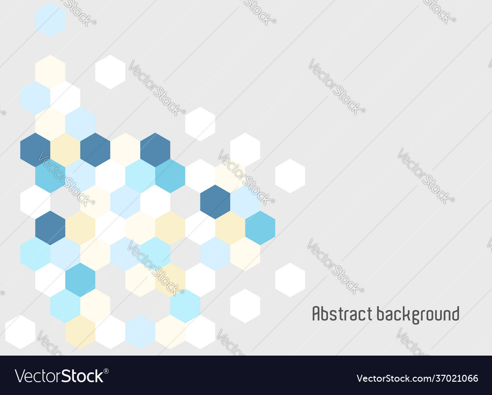 Abstract background hexagon Royalty Free Vector Image