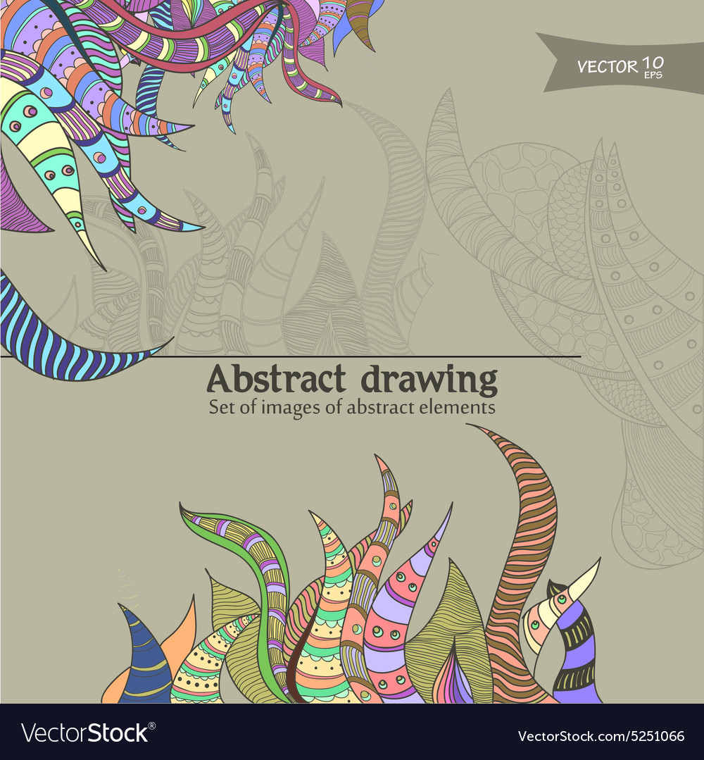 Abstract drawing Royalty Free Vector Image - VectorStock