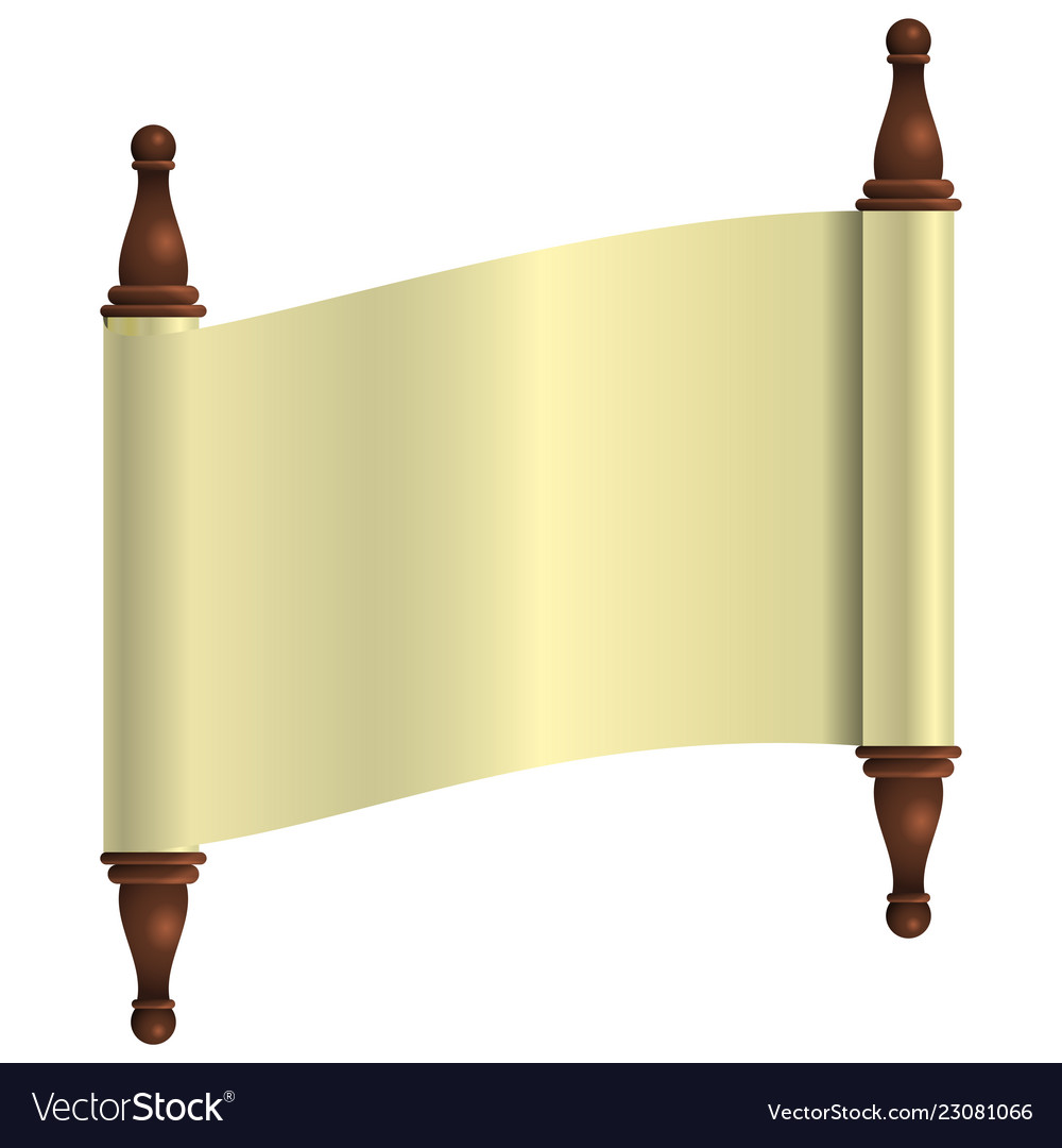 An empty scroll is an open scroll to insert Vector Image