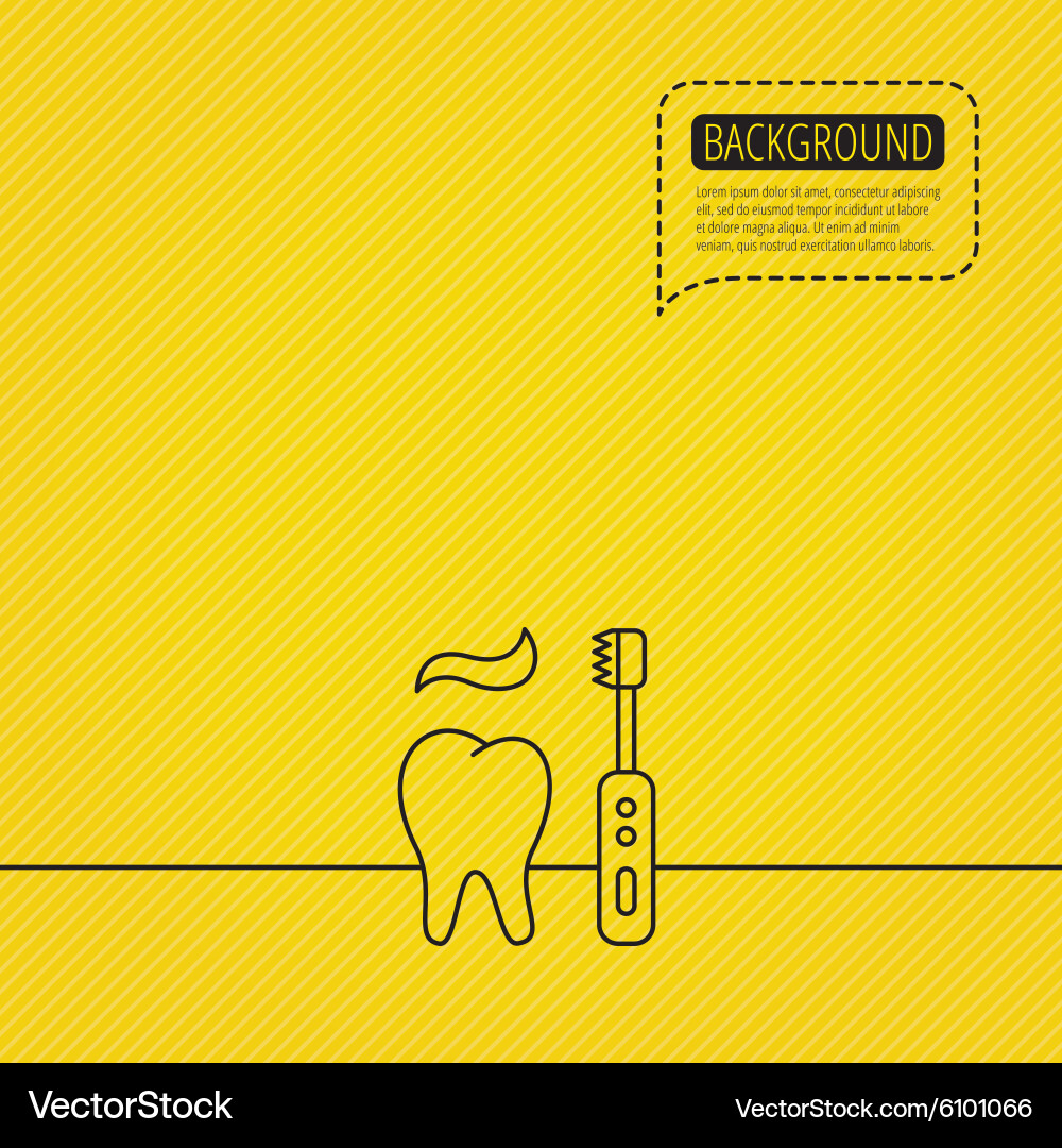 Brushing teeth icon electric toothbrush sign Vector Image