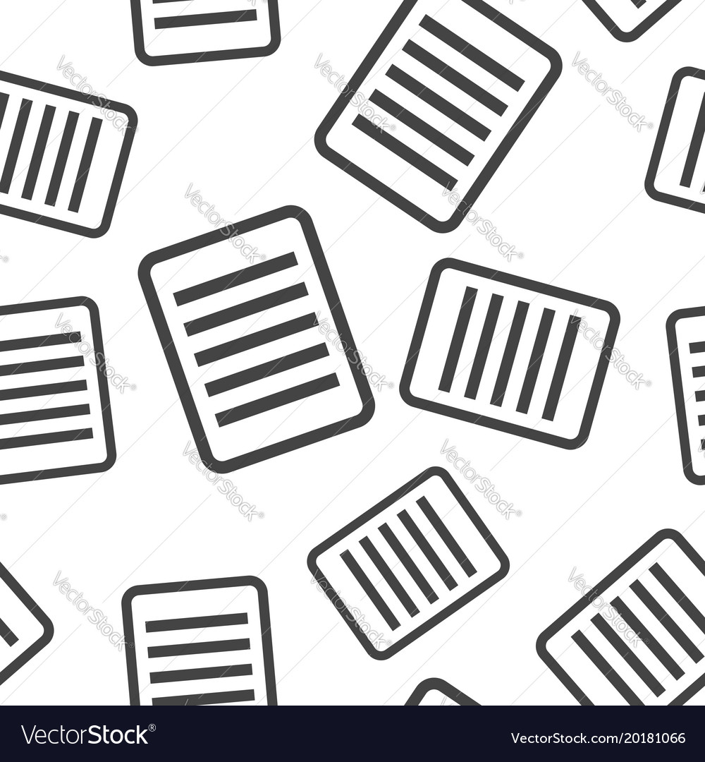 Document Seamless Pattern Background Business Vector Image