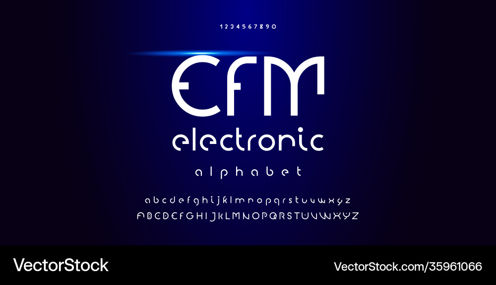 Font design trendy alphabet letters Royalty Free Vector
