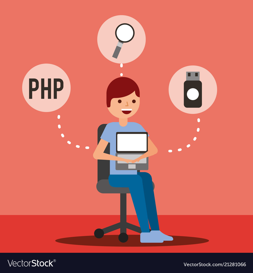 Program coding website Royalty Free Vector Image