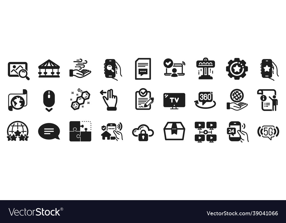 Set of technology icons such as translation Vector Image Set of technology icons such as translation Vector Image