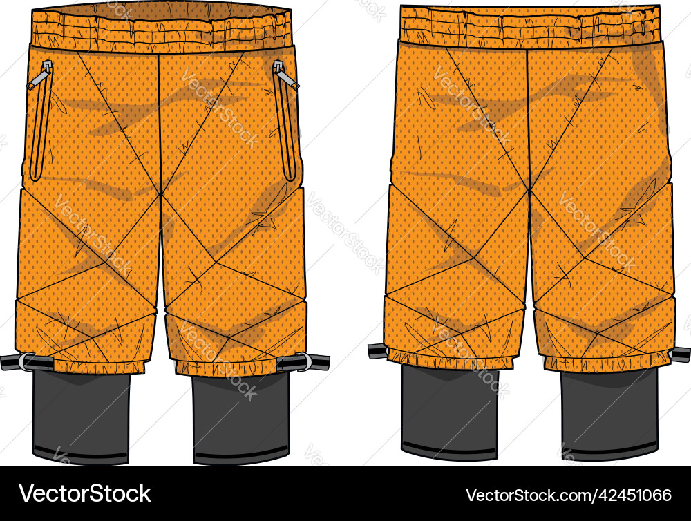 Sport shorts with compression inner tights design Vector Image