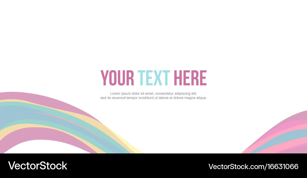 Website header colorful wave design Royalty Free Vector
