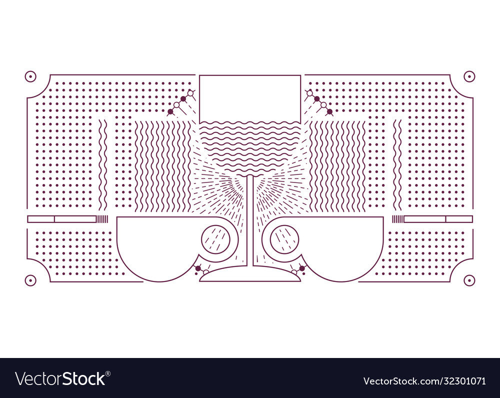 Bar graphic linear geometric pattern background Vector Image