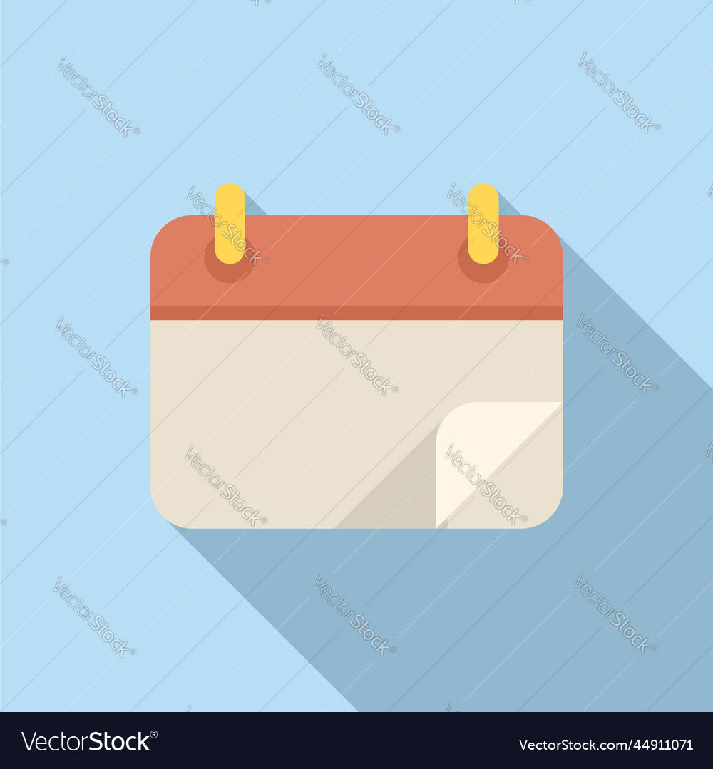 Calendar icon flat computer interface Royalty Free Vector