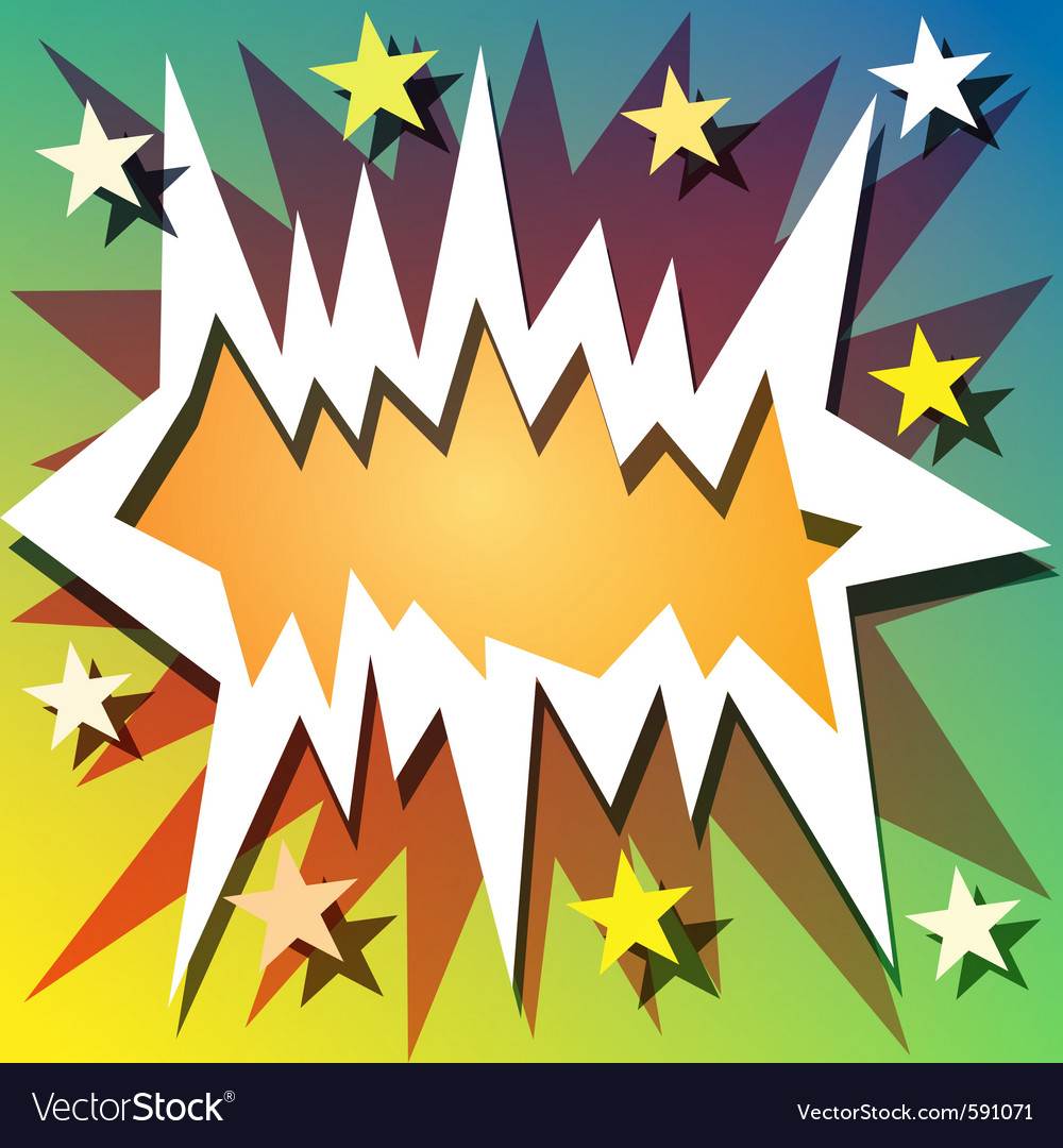 Explosion background Royalty Free Vector Image