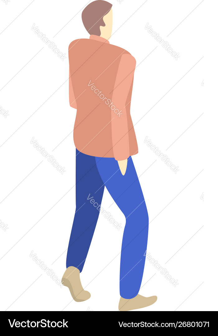 Fashion man icon isometric style Royalty Free Vector Image