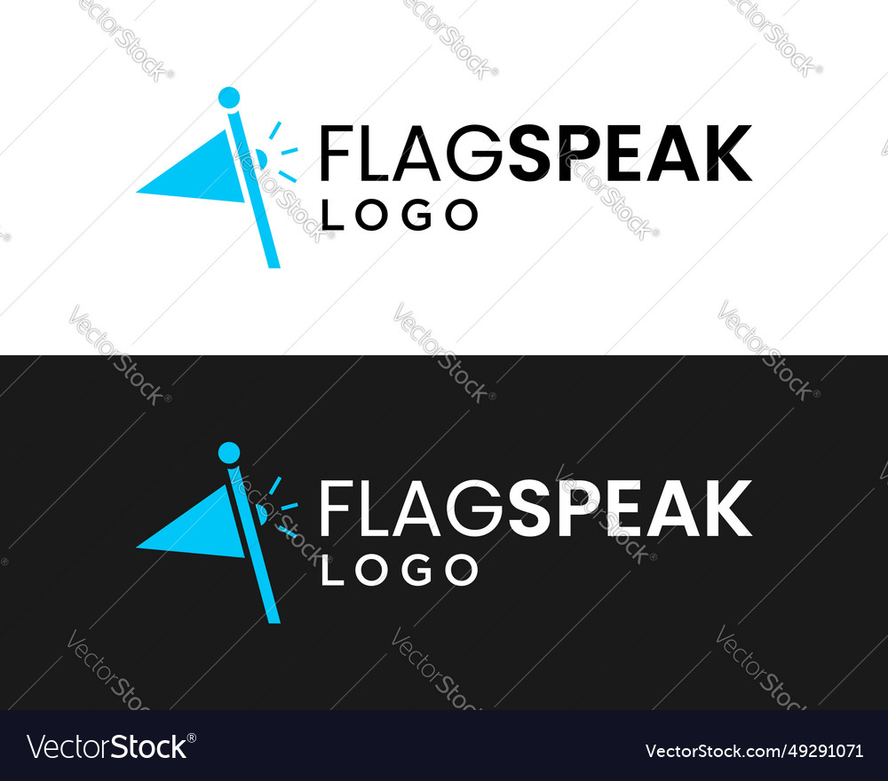 Flag logo Royalty Free Vector Image - VectorStock