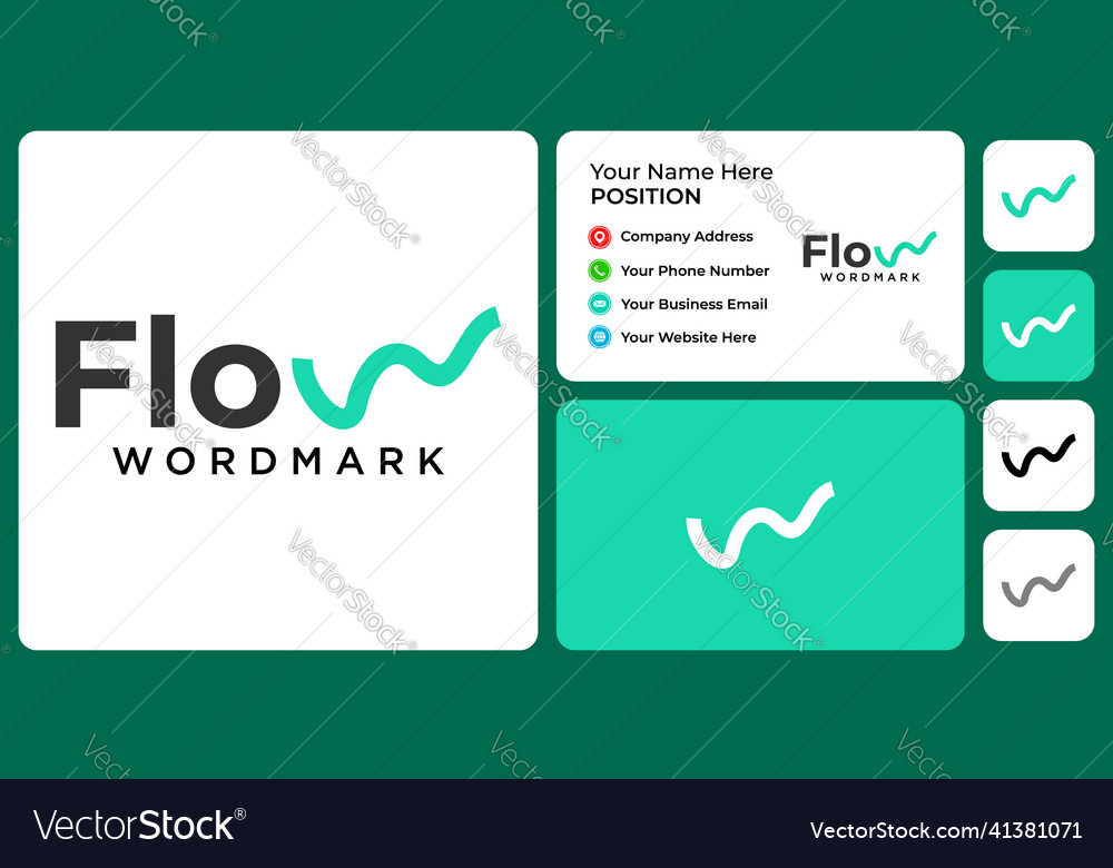 Flow logo Royalty Free Vector Image - VectorStock