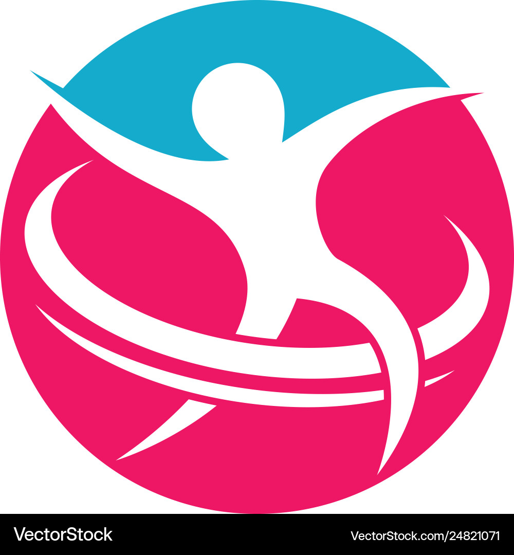 Human health symbol design Royalty Free Vector Image
