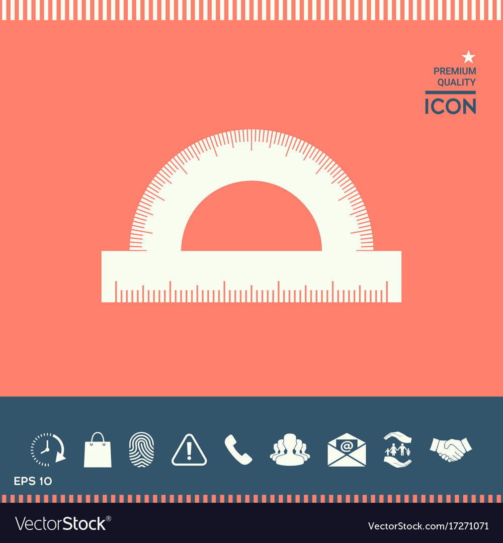 Protractor Royalty Free Vector Image - VectorStock