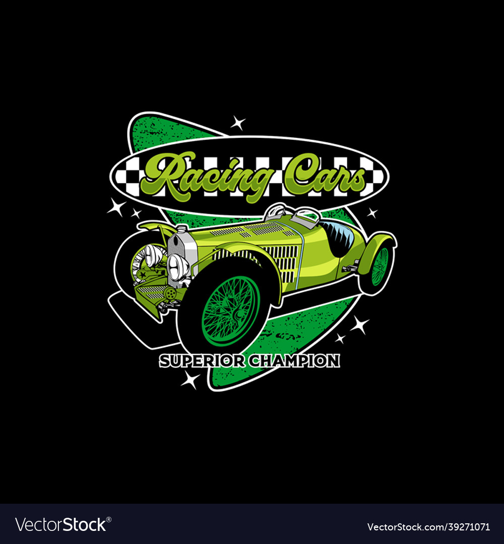 Racing cars Royalty Free Vector Image - VectorStock