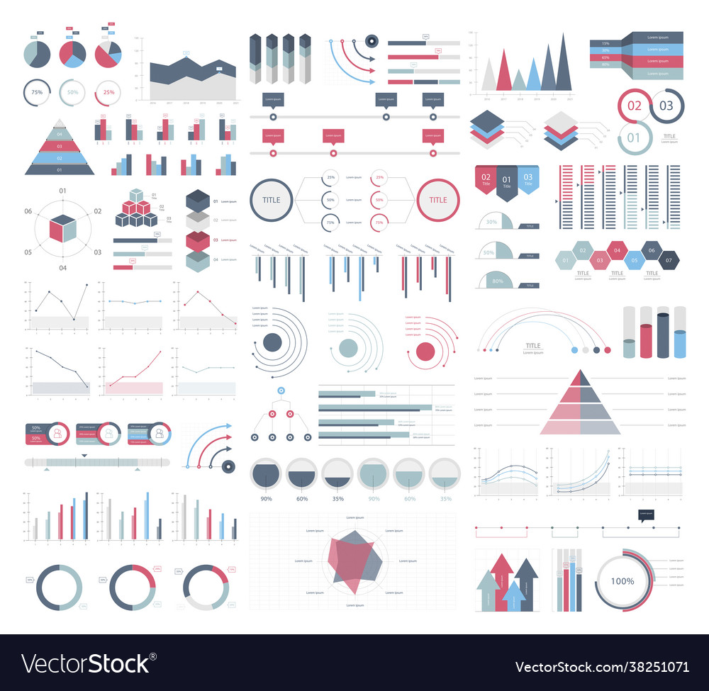 Set elements infographic Royalty Free Vector Image