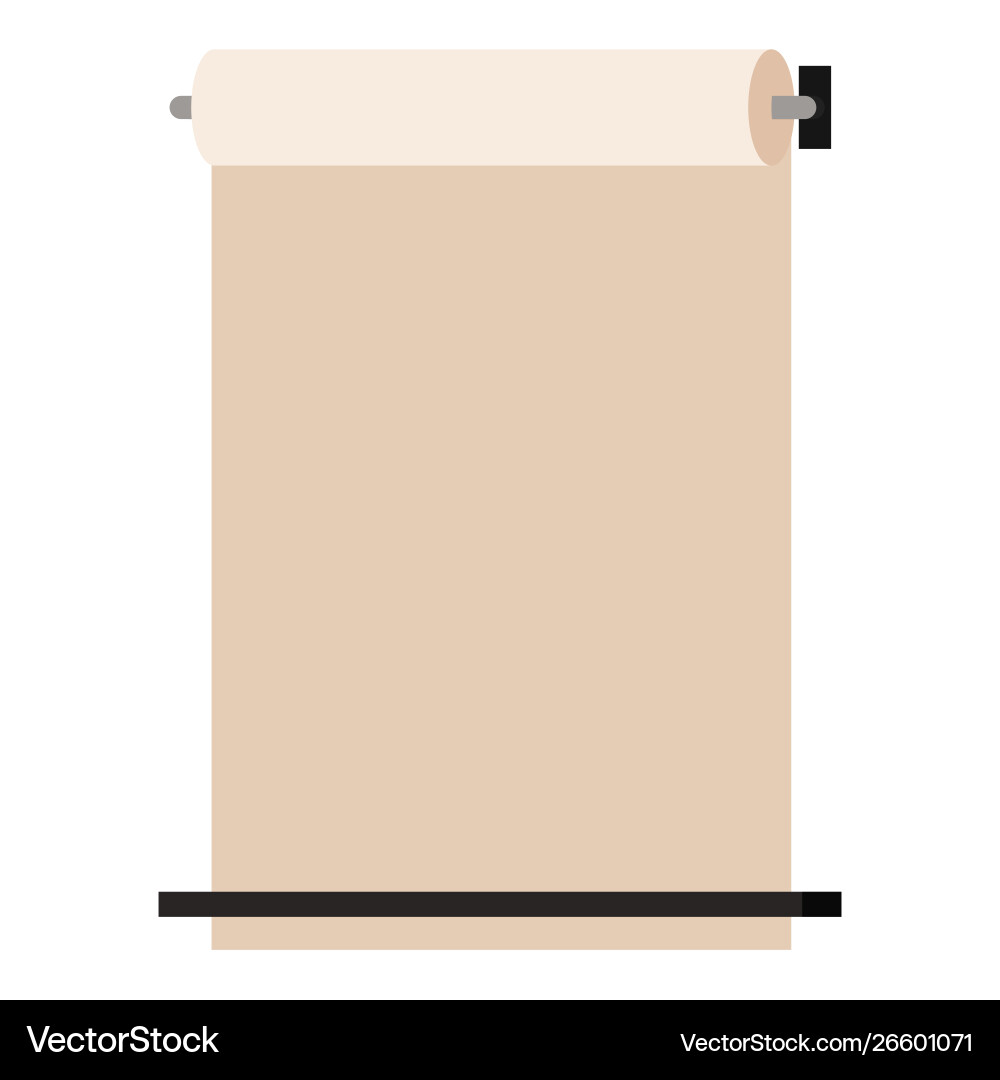 Wall mounted kraft paper roll up dispenser Vector Image