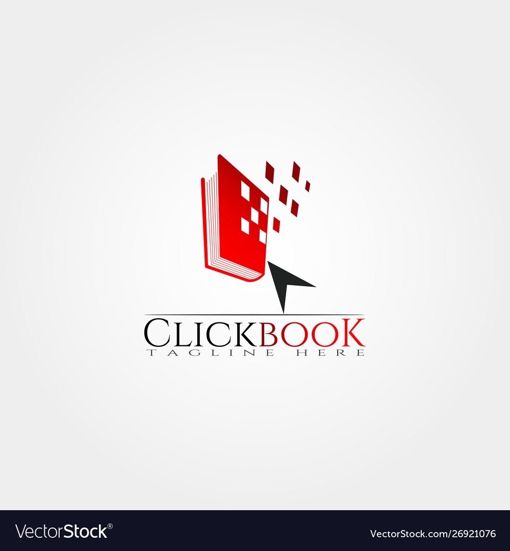 Book library icon template creative logo design Vector Image