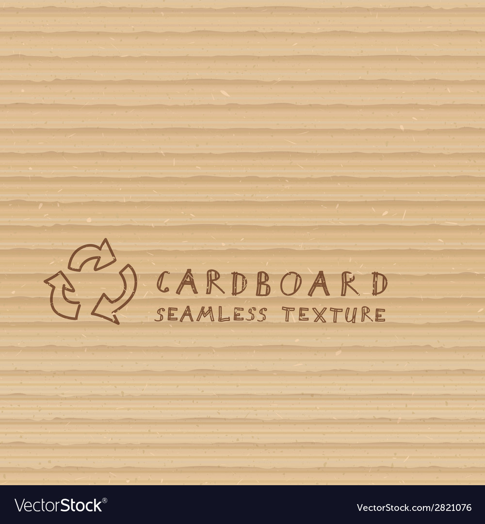 Cardboard seamless pattern Royalty Free Vector Image