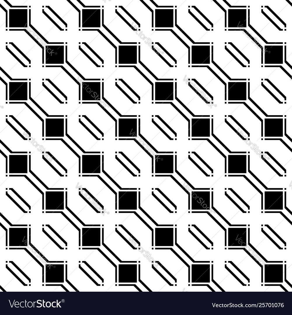 Design seamless monochrome geometric pattern Vector Image