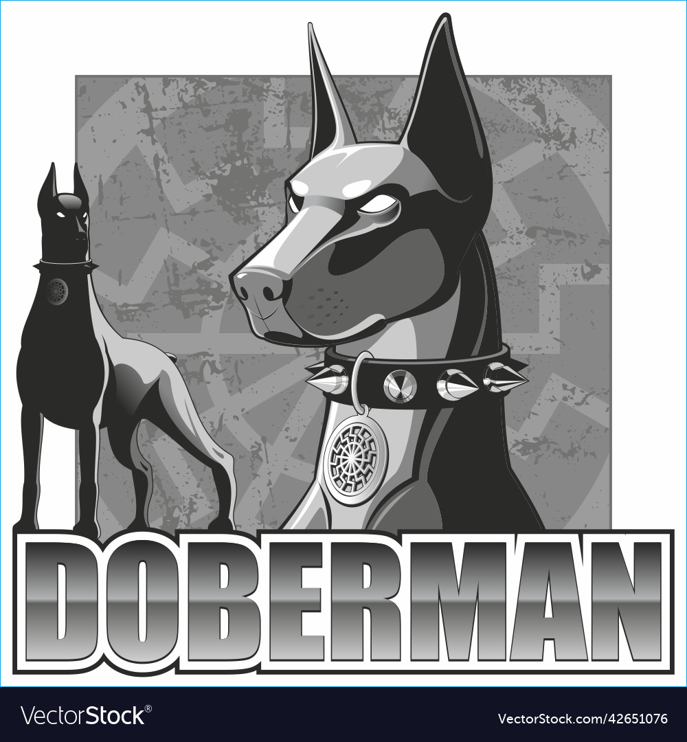 Doberman Royalty Free Vector Image - VectorStock