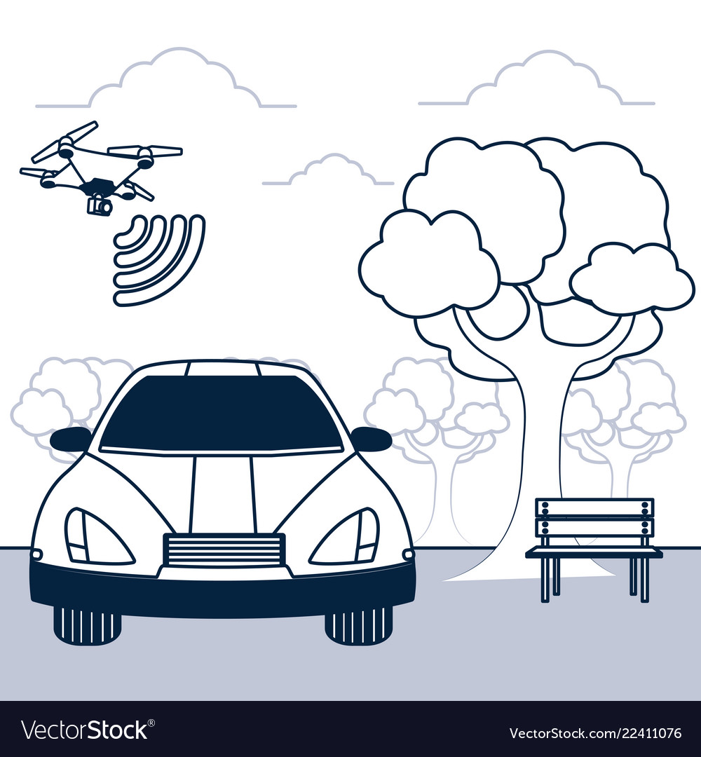 Gps tracking technology Royalty Free Vector Image
