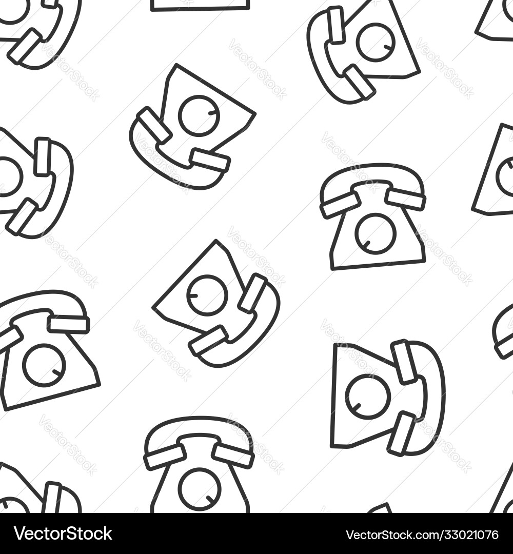 Mobile phone icon in flat style telephone talk Vector Image