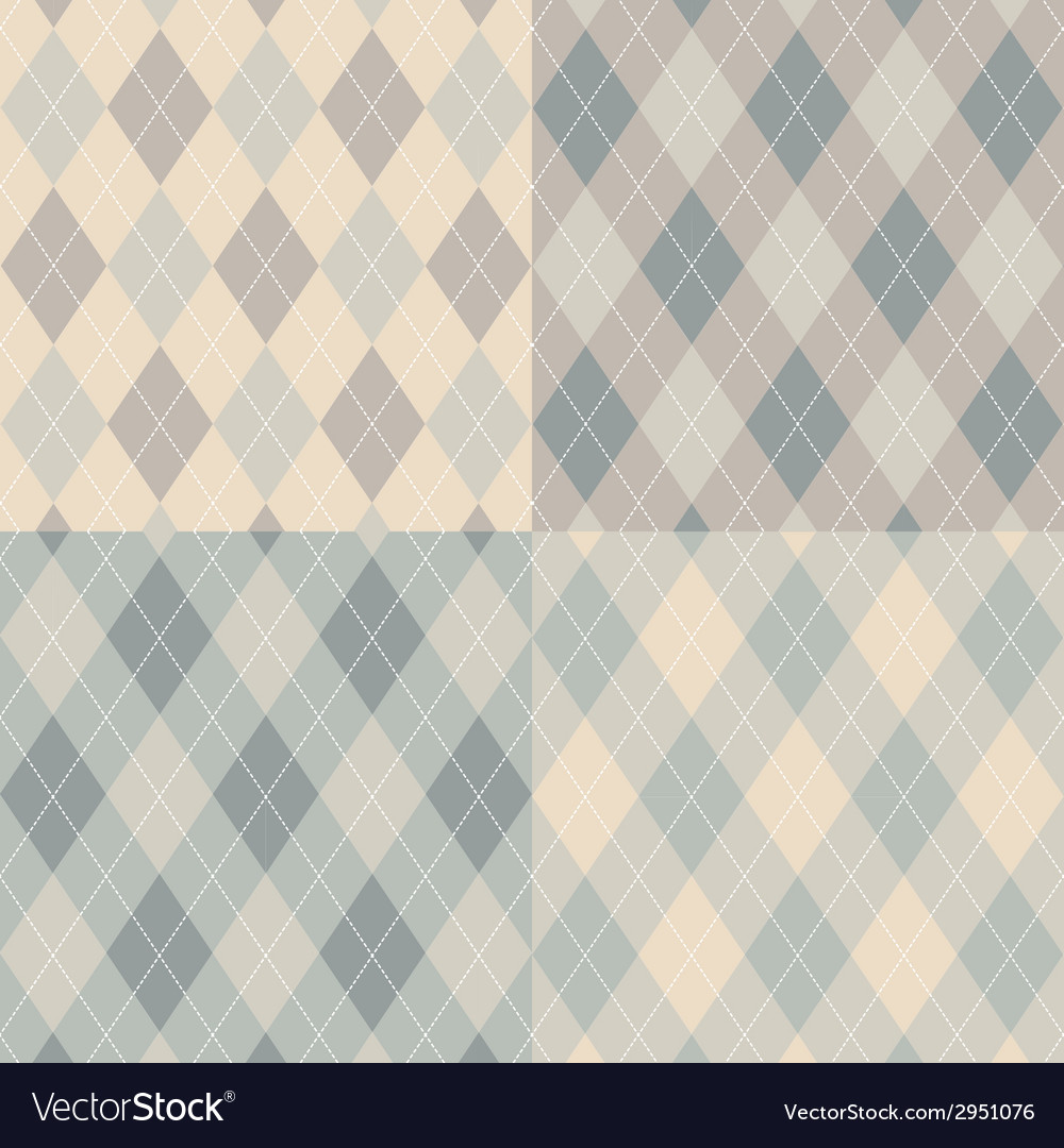 Seamless argyle pattern Royalty Free Vector Image