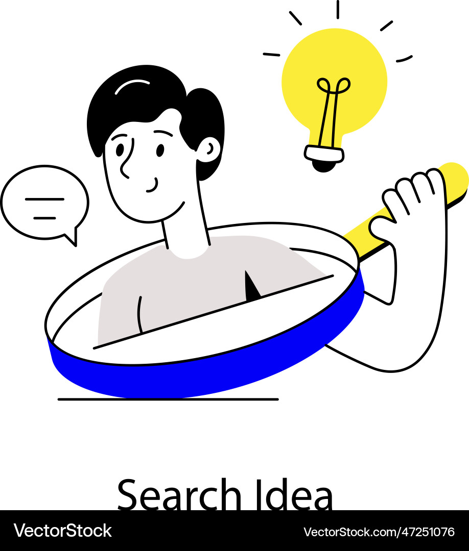 Search idea Royalty Free Vector Image - VectorStock