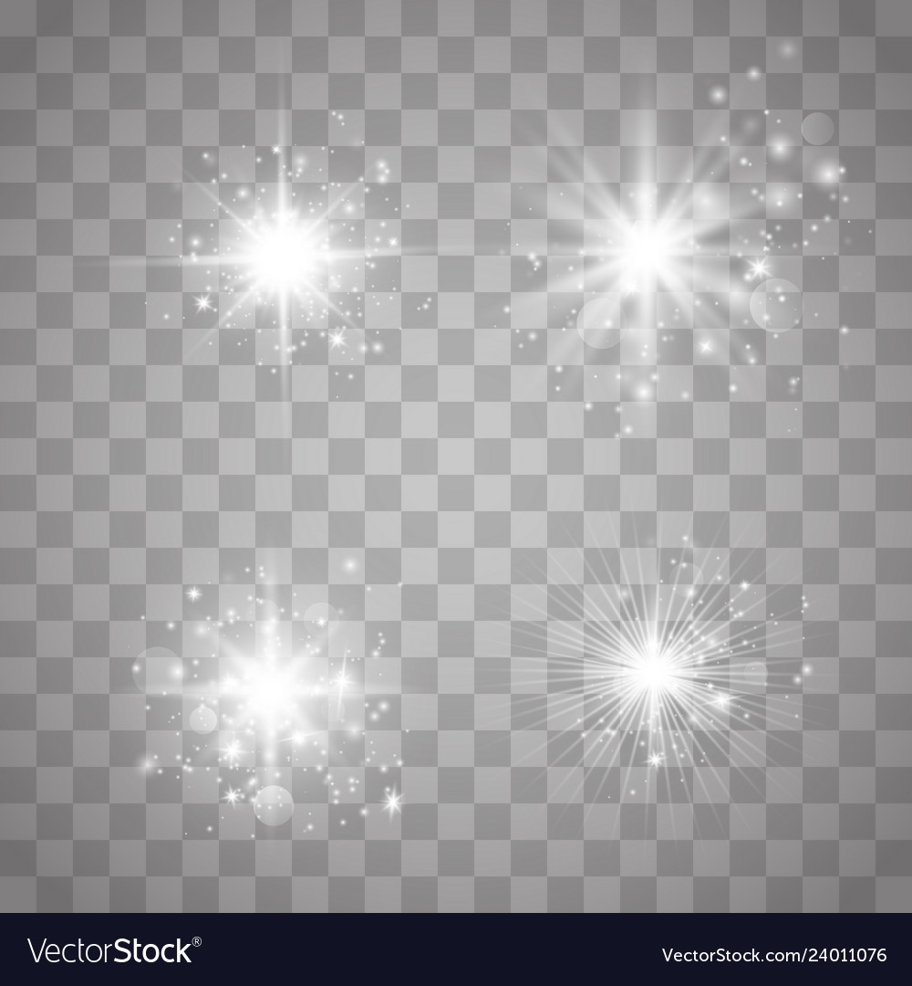 Set glow light effect Royalty Free Vector Image