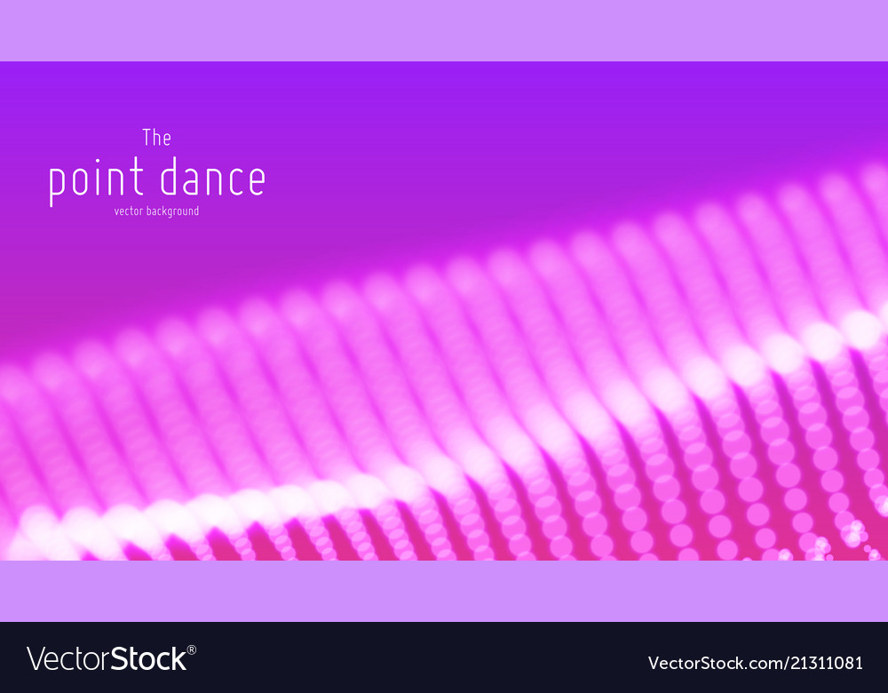 Abstract violet particle wave points array Vector Image