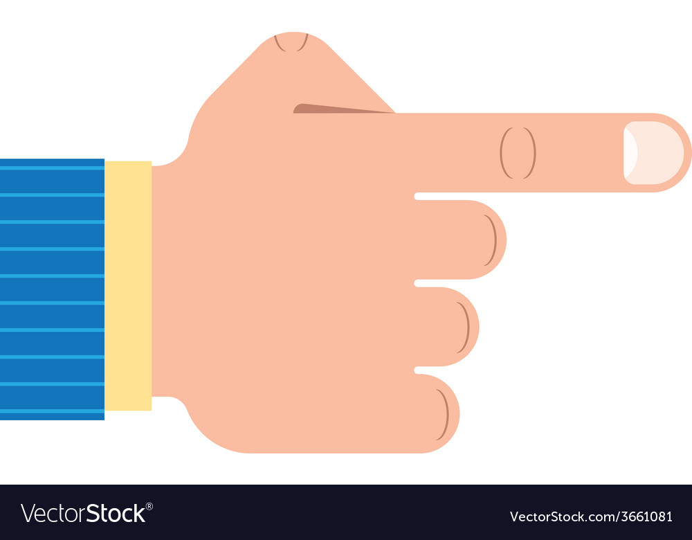Forefinger Royalty Free Vector Image - VectorStock