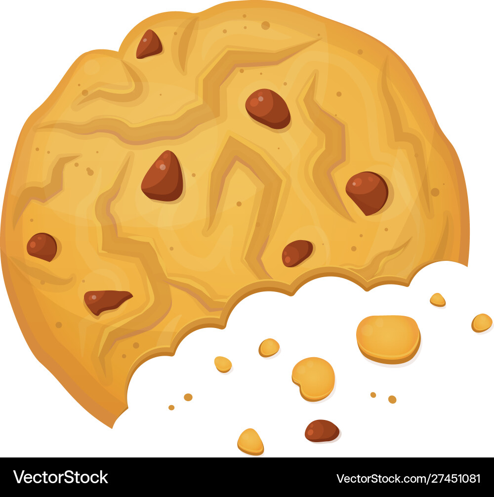 Oatmeal delicious cookie icon bakery and biscuit Vector Image