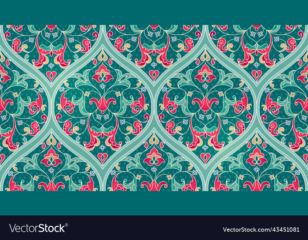 Seamless pattern in eastern style Royalty Free Vector Image