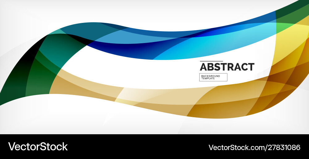 Colorful wave lines abstract background color Vector Image